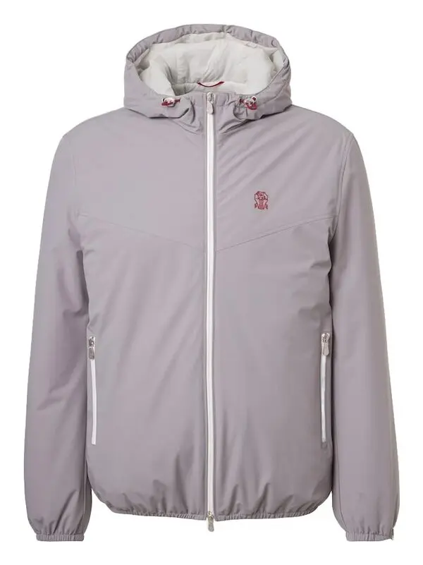 Brunello Cucinelli Technical Puffer Jacket - Grey