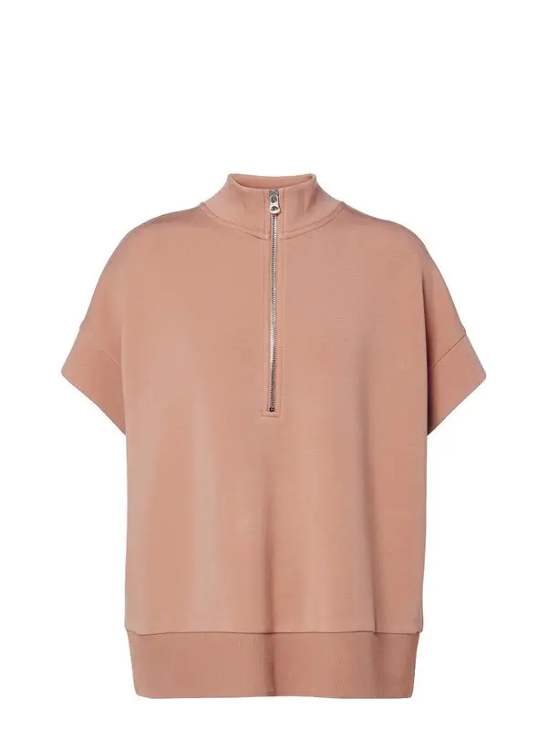 Varley Adria Jersey Half-zip Sweatshirt - Beige