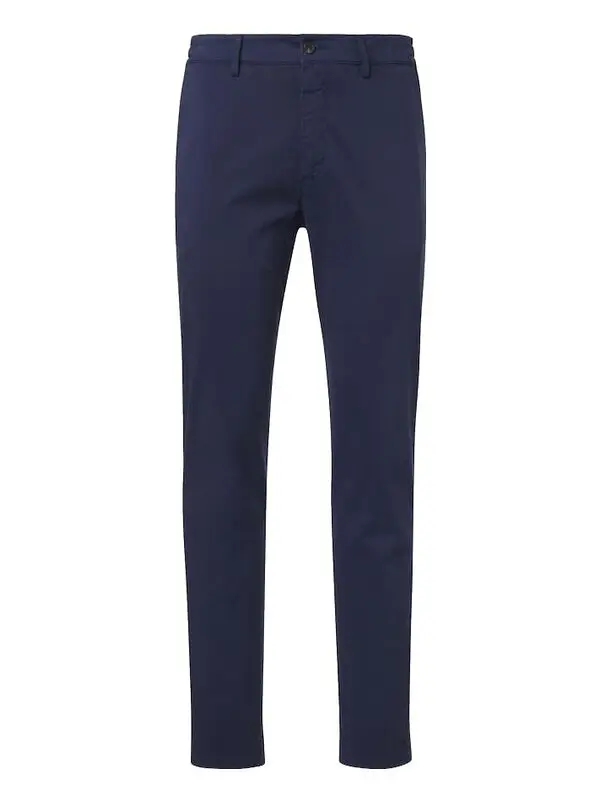 Eleventy Cotton Straight Pants - Blue