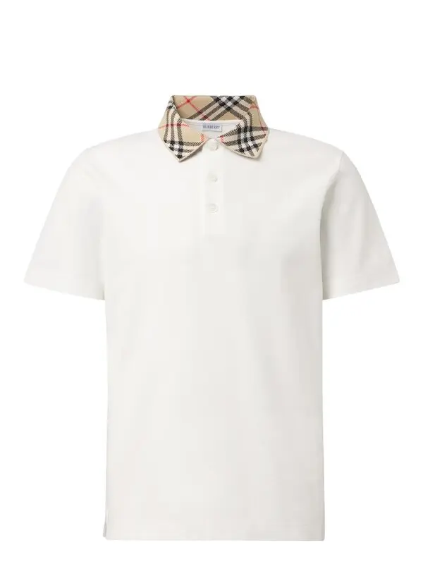 Burberry Cotton Polo Shirt - White