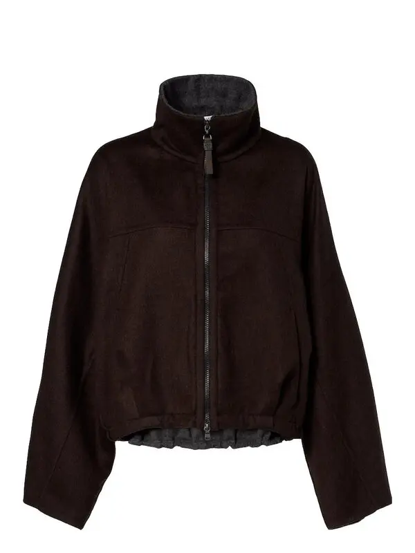 Brunello Cucinelli Monili Virgin Wool Jacket - Brown