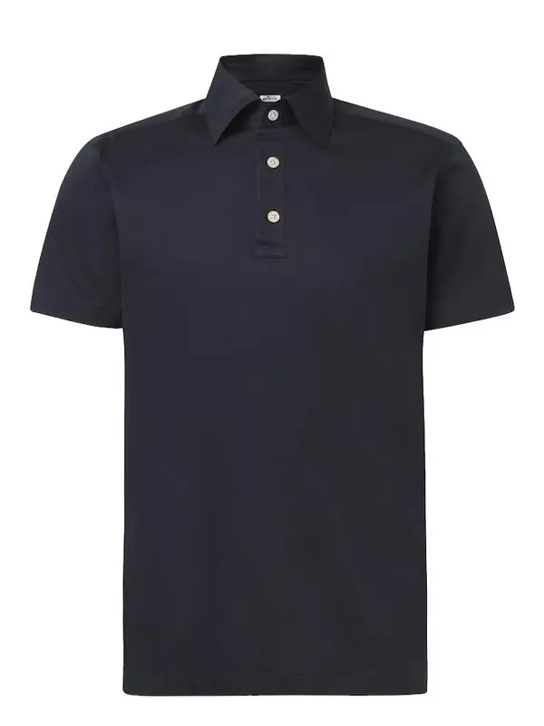 Kiton Cotton Polo Shirt - Blue