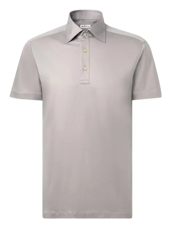 Kiton Cotton Polo Shirt - Grey