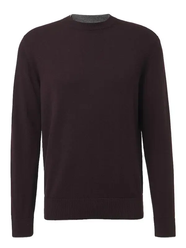 Eleventy Cashmere Crewneck Sweater - Burgundy