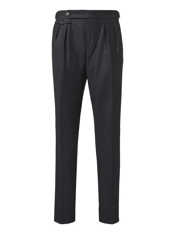 Brunello Cucinelli Virgin Wool Pants - Grey