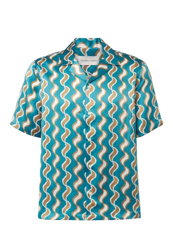 Frescobol Carioca Roberto Printed Silk Shirt - Multicoloured