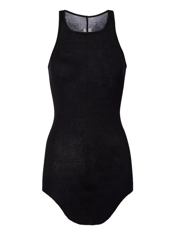 Rick Owens Cotton Jersey Tank Top - Black