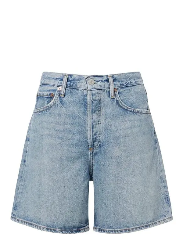 AGOLDE Dame Denim Shorts - Blue