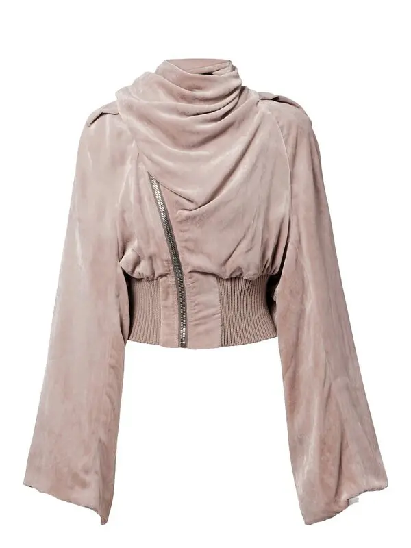 Rick Owens Chenille Bomber Jacket - Pink