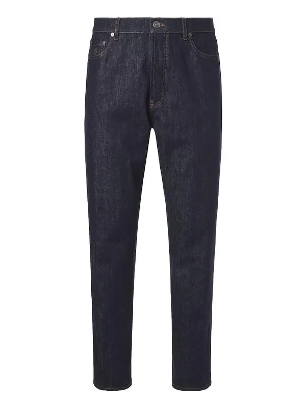 Brunello Cucinelli Mid-rise Slim Jeans - Blue
