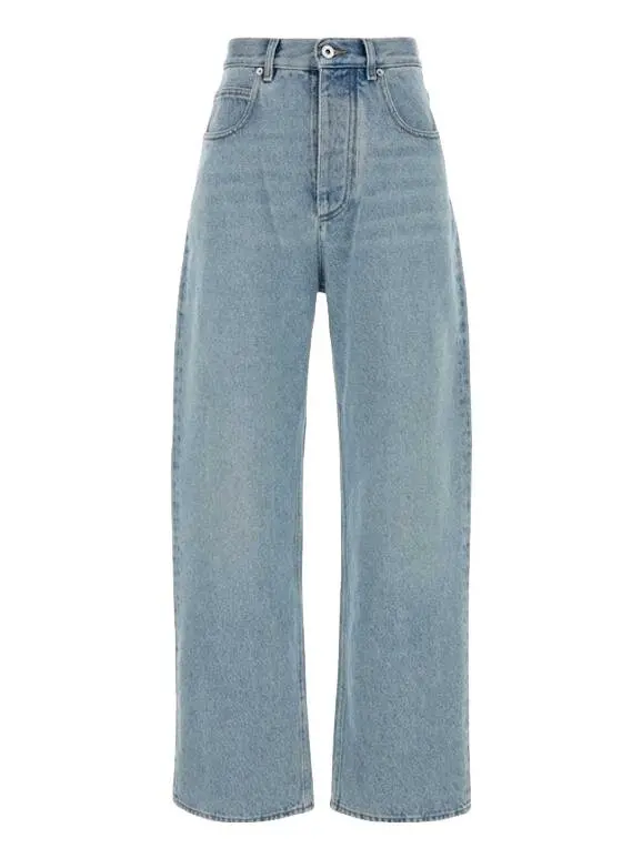 Bottega Veneta Sky Bleached Wide Leg Jeans - Light Bleaching