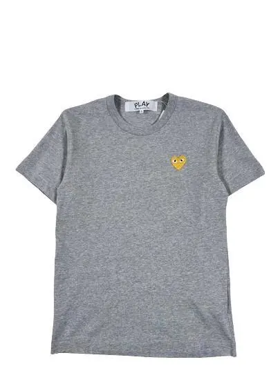 Play Comme Des Garcon Gold Heart T-shirt - Grey