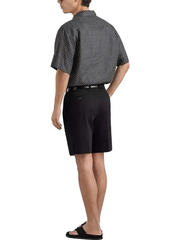 Dolce & Gabbana Cotton Bermuda Shorts - Black