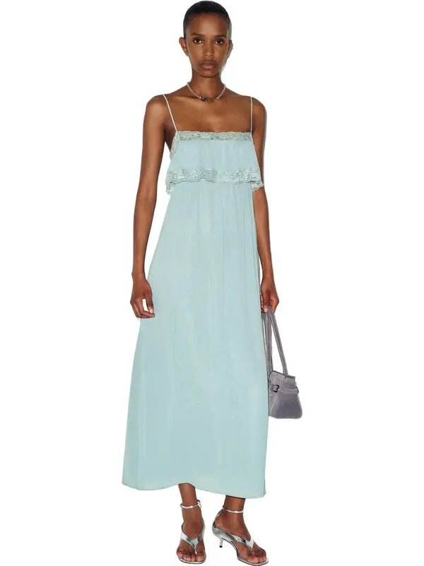 REFORMATION Carlisle Lace Midi Dress - Blue