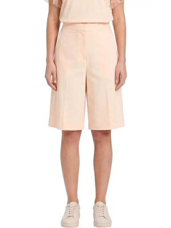 TWINSET Viscose Blend Knee-length Shorts - Peach