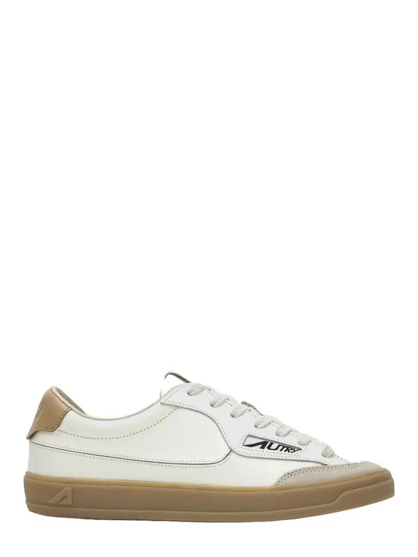 AUTRY Windscape Low Top Lace Up Leather Sneakers - White