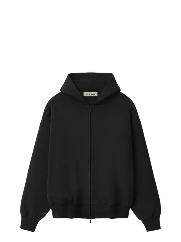Fear Of God Signature Classic Zip-up Hoodie - Black