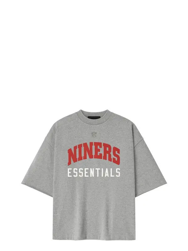Fear Of God Niners" 3/4 Sleeve T-shirt - Grey