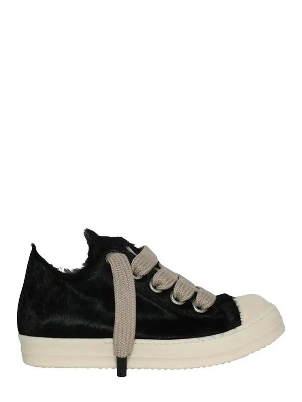 Rick Owens Jumbo Laced Low Sneaker - Black