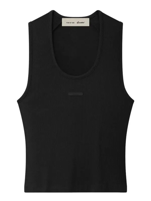 Fear Of God Rib Knit Fitted Tank - Black