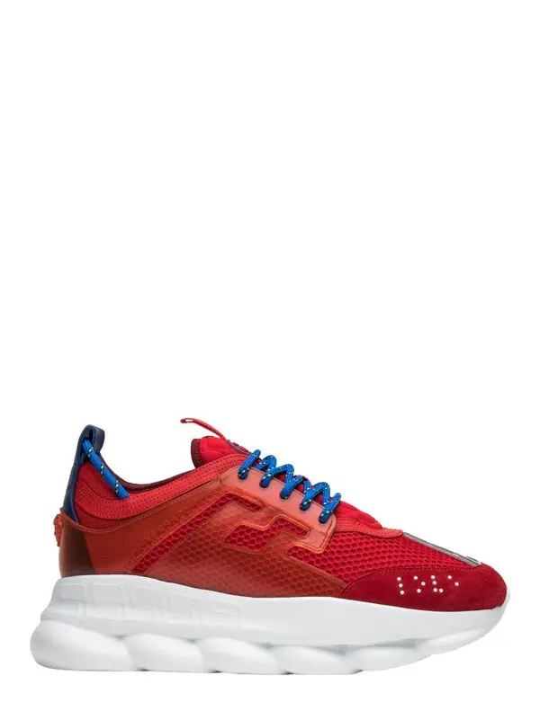 Versace Chain Reaction Sneakers - Red