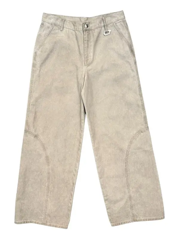 HELIOT EMIL Basalt Denim Trousers - Grey