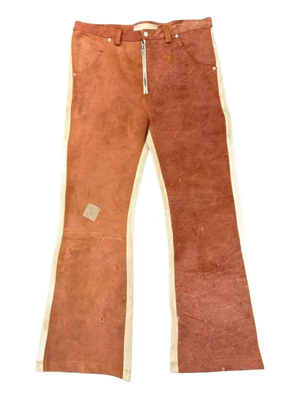 SEKRIT SAINTS Western Flare Pants - Red
