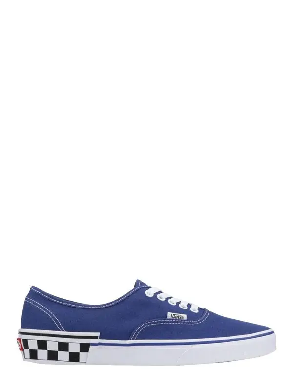VANS Authentic Lace-up Sneakers With Checked Detailing - Blue