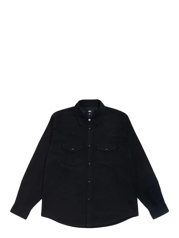 StÜssy Cotton Silk Western Shirt - Black