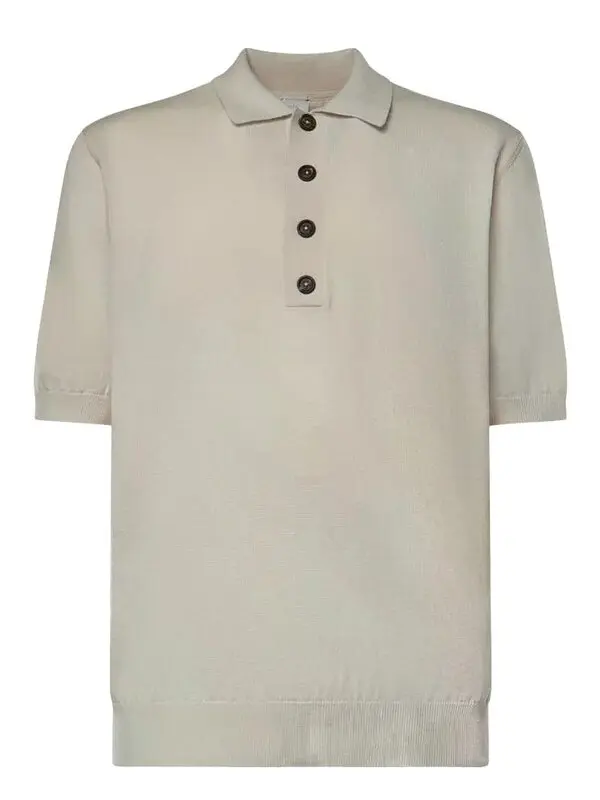 Eleventy Short-sleeve Polo Shirt - Neutrals