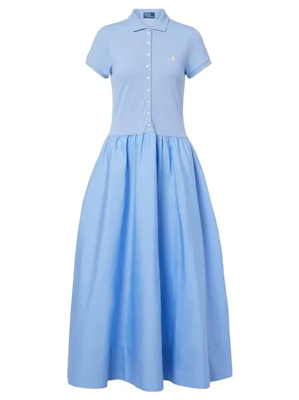 Polo Ralph Lauren Cotton-blend Shirt Dress - Blue