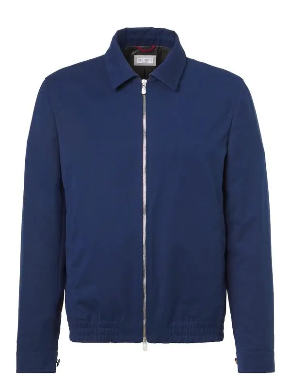 Brunello Cucinelli Technical Blouson Jacket - Blue