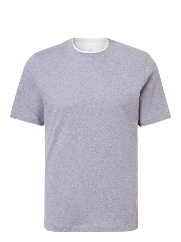 Brunello Cucinelli Cotton Jersey T-shirt - Grey