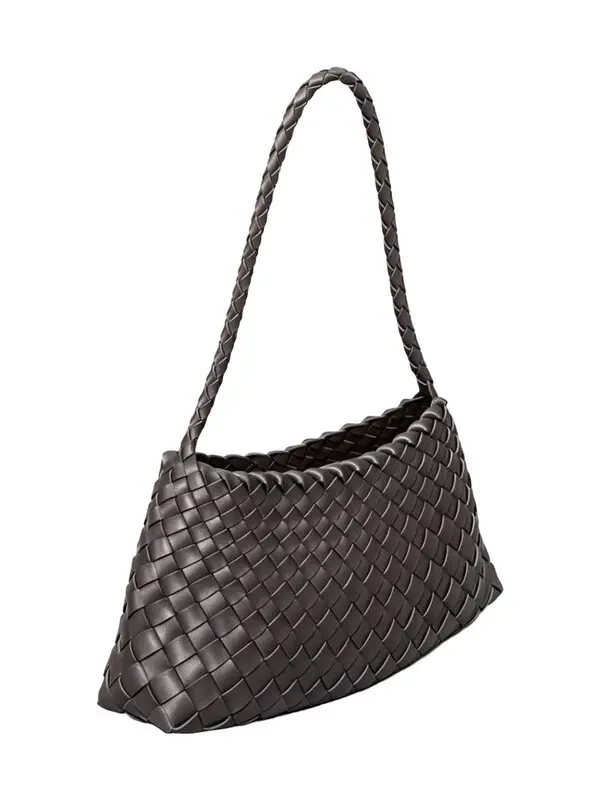 RIMINI Erica Woven Eco Leather Bag - Grey