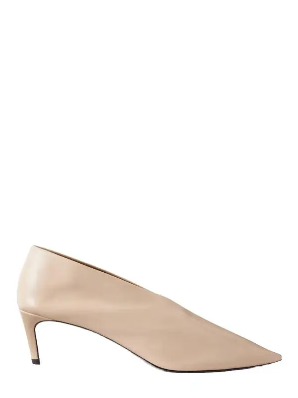 Khaite Miriam Leather Pumps - Neutrals