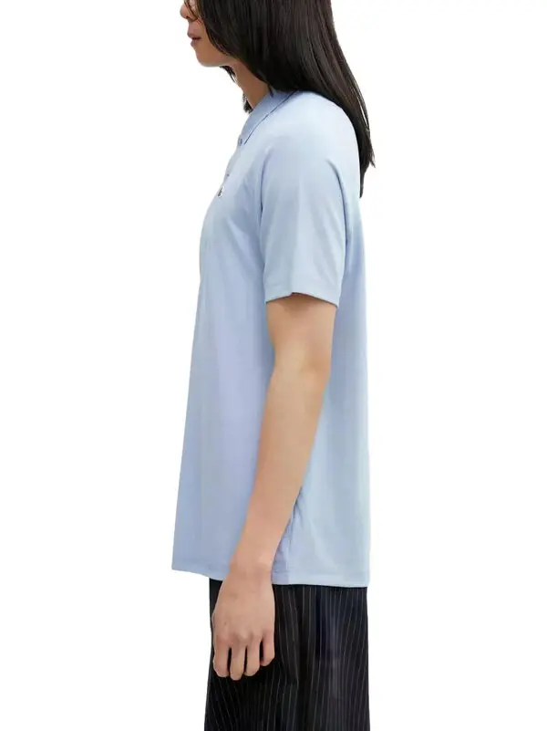 Lacoste Logo-patch Raglan-sleeve Polo Shirt - Blue