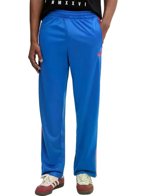 Adidas Firebird Logo-embroidered Side-stripe Track Pants - Blue