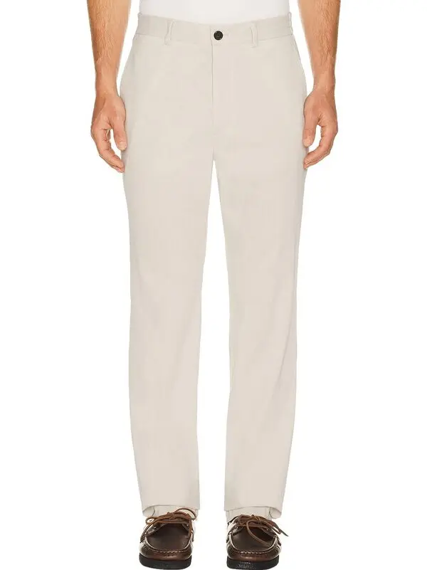 Theory Standard Pant In Good Linen - Silver Cloud