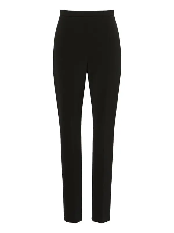 Max Mara Slim-fit Stretch Cady Trousers - Black