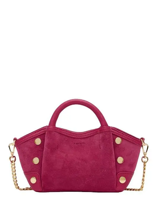 HAMMITT Mini Suede Top Handle Bag - Calypso Suede/gold