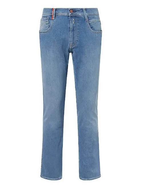 REPLAY Slim-fit Stretch Denim Jeans - Medium Blue
