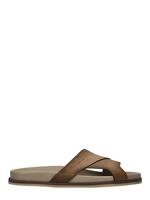 Santoni Suede Sandals - Brown