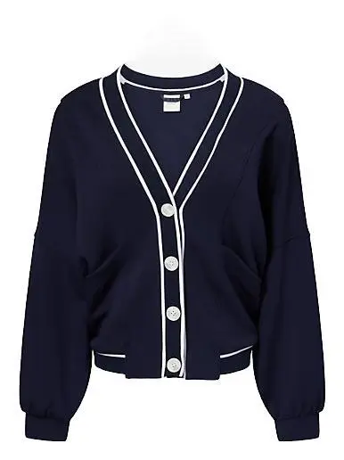 Varley Decker Off-court Jersey Cardigan - Navy