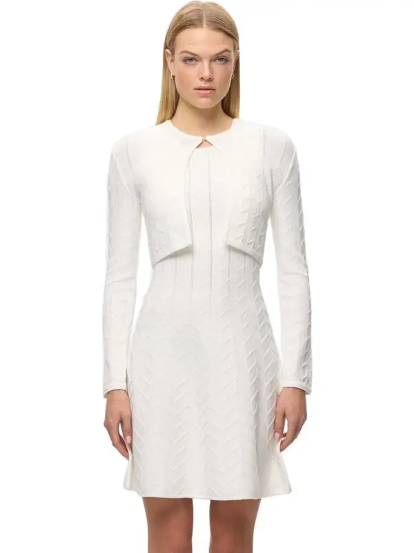 Herve Leger The Ellis Jacket - Alabaster