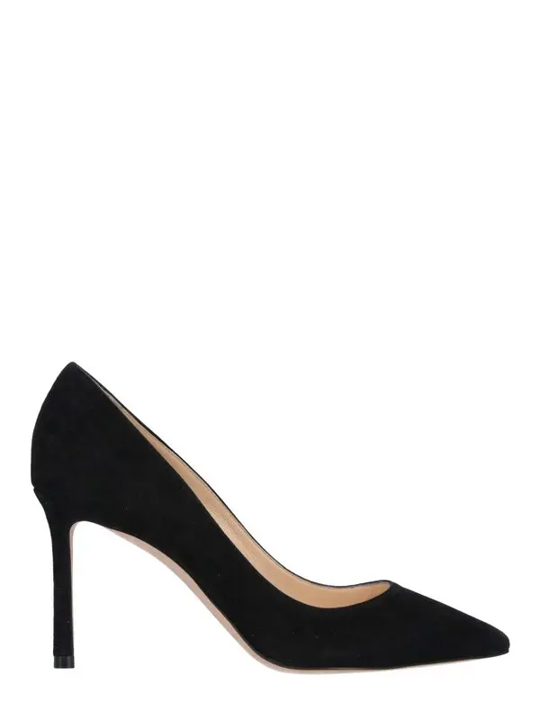 JIMMY CHOO Romy 85 Suede Pumps - Black
