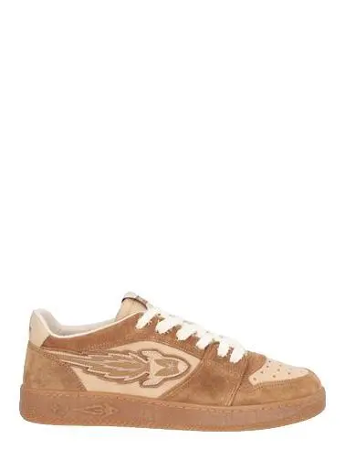 ENTERPRISE JAPAN Cow Leather Low-top Sneakers - Beige
