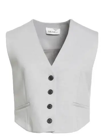 MEIMEIJ Tailored Vest Size Viscose, Polyamide, Elastane, Acetate - Light Grey