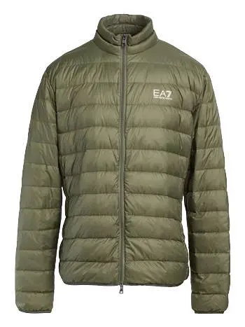 EA7 Quilted Puffer Military Polyamide Jacket - Green