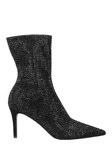 Stella McCartney Embellished Pointed Toe Stiletto Ankle Boots - Black