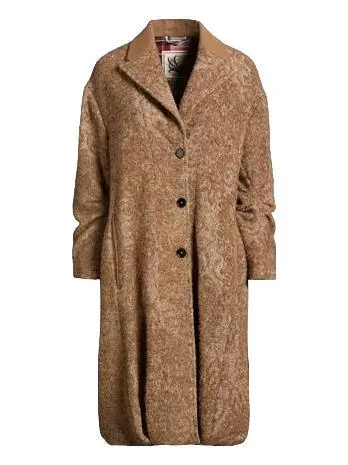 High Single-breasted Coat - Camel